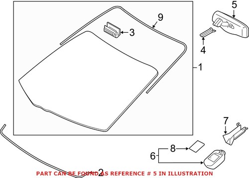 Genuine OEM Interior Rear View Mirror for Toyota 8781006190 | eBay