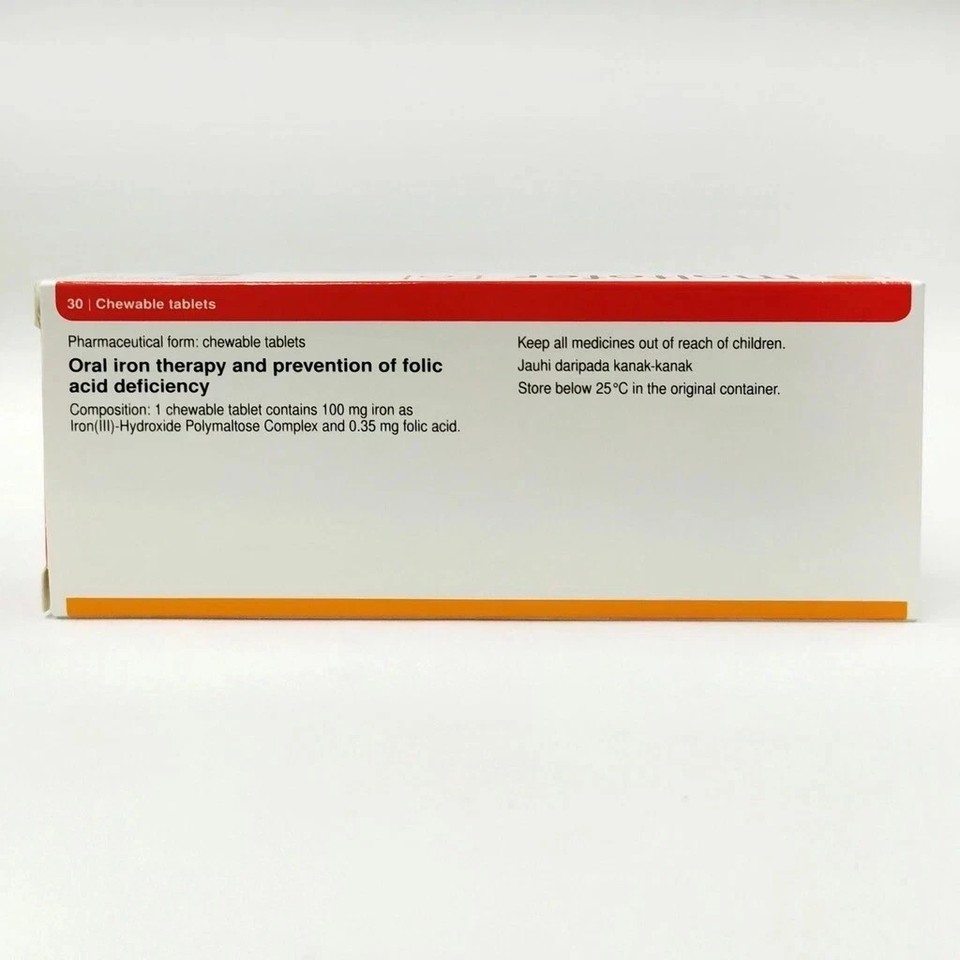 Maltofer Fol Chewable Tablets 30's Iron Folic Acid Supplement Original ...