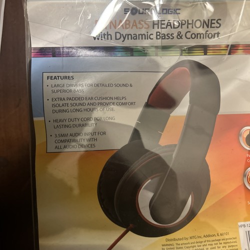 Sound Logic Dynabass Headphones with Dynamic Bass & Comfort | eBay