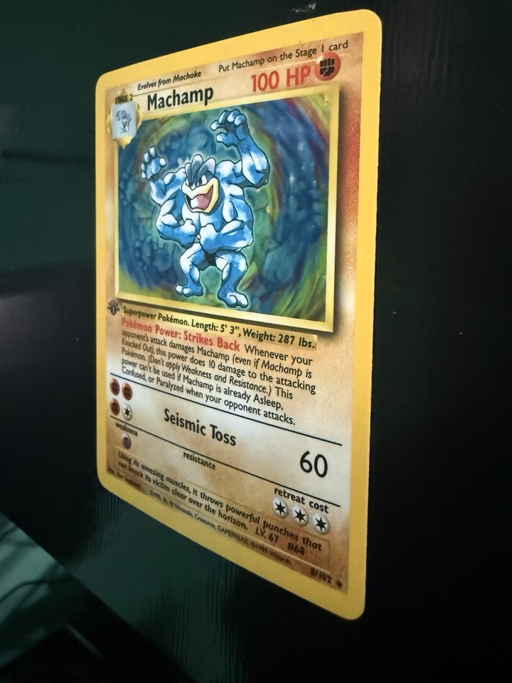 1999 POKÉMON Machamp 8/102 Base Set 1st Edition Holo (NM+) | eBay