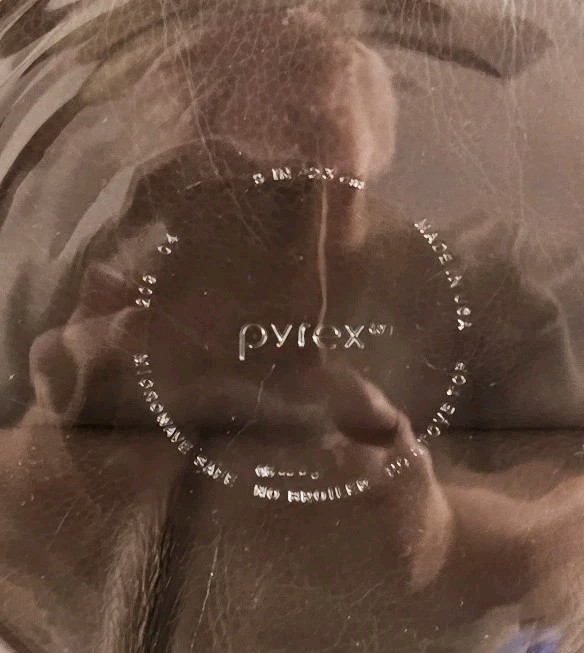 Vintage PYREX 209 Pie Plate 23cm Clear Glass Smooth Rim Baking Dish Pan ...