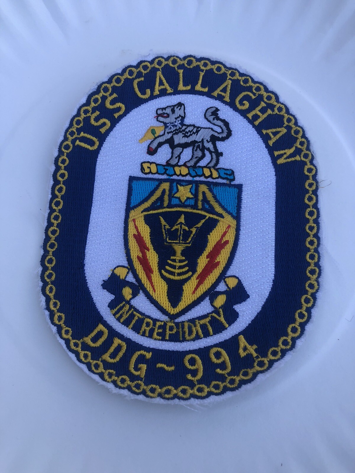 USS Callaghan Intrepidity Patch DDG-994 Navy Ship Military | eBay