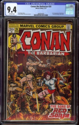 Conan the Barbarian # 24 CGC 9.4 OW (Marvel, 1973) 1st full appearance ...