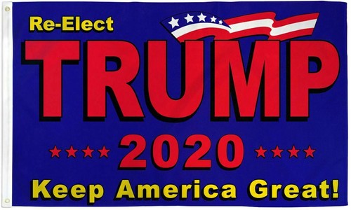 (2 Pack) 3x5 Re-Elect Donald Trump 2020 Keep America Great Flag 3'x5 ...