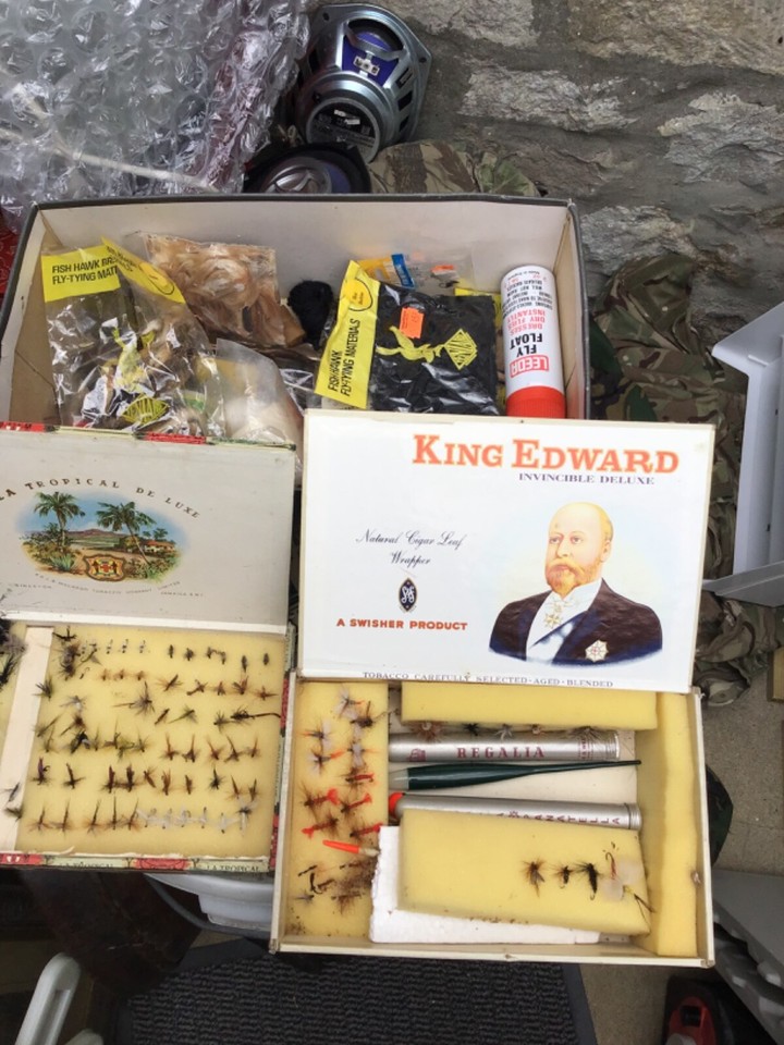 Fly fishing job lot of flys and fly-making/tying bits n bobs | eBay UK