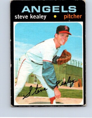 VINTAGE BASEBALL CARD O-PEE-CHEE 1971 CALIFORNIA ANGELS STEVE KEALEY ...