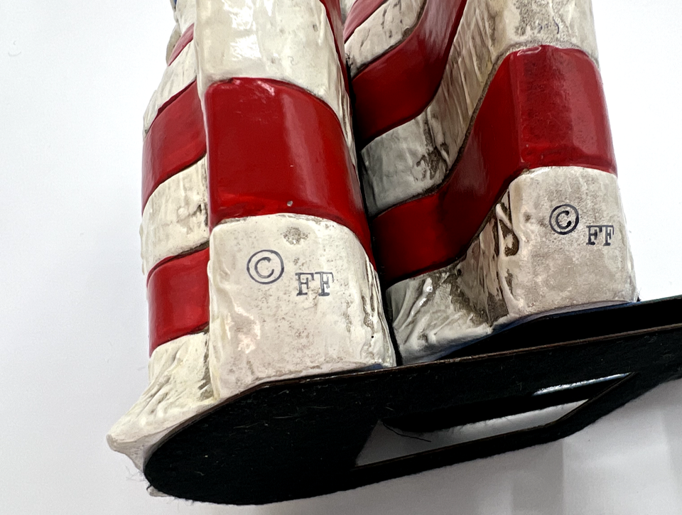 1970s Funky Fitz & Floyd Patriotic Red, White & Blue Composite EAGLE ...