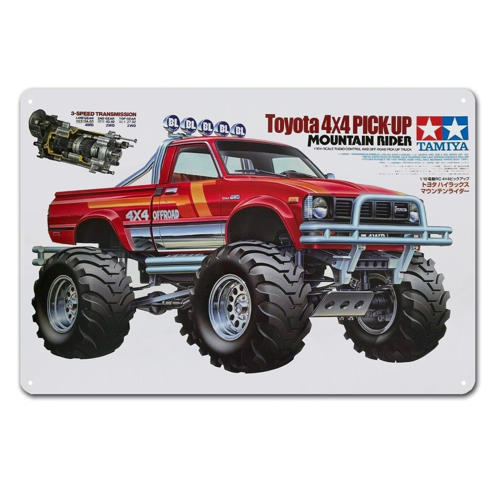 Metal Poster Vintage Rc Car Wall Decoration Alloy Tin Sign Plaque ...