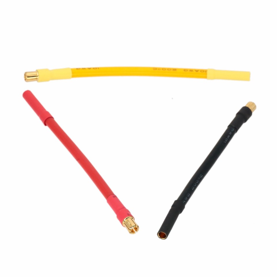 6.0mm Plug to 4.0mm Jack Bullets BLDC Motor ESC Adapter 10# 10cm ...