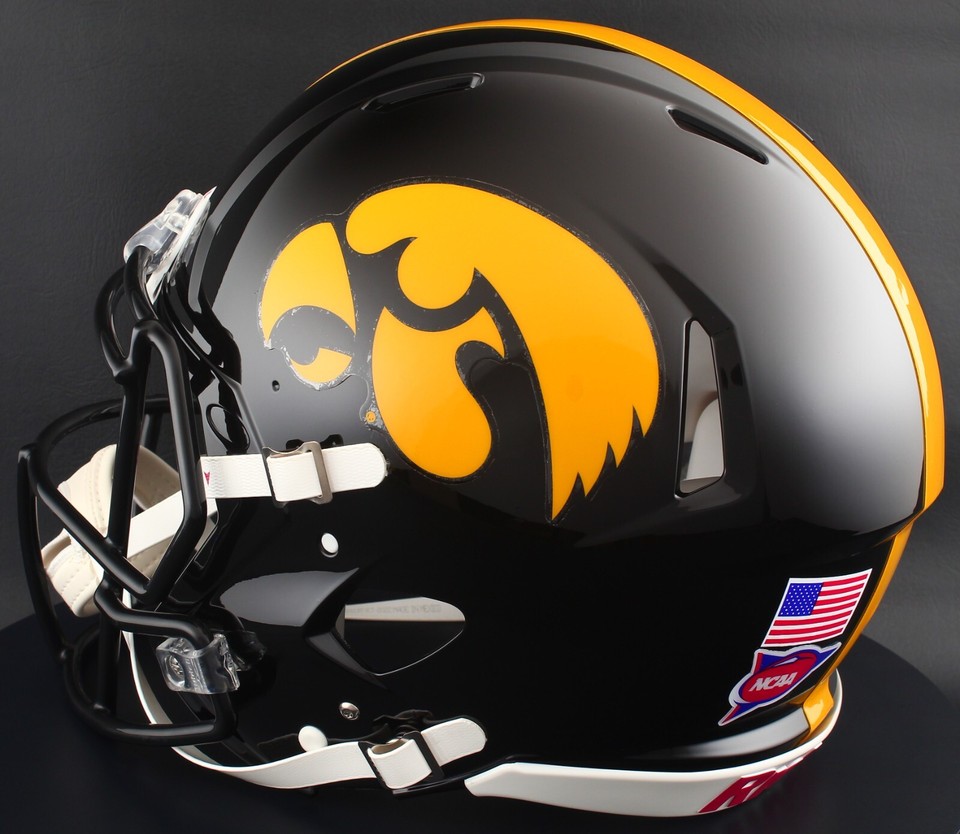 IOWA HAWKEYES NCAA Riddell Speed Full Size AUTHENTIC Football Helmet | eBay
