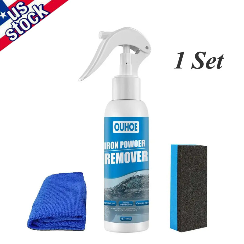 3x OUHOE Car Rust Removal Spray, Car Iron Remover Spray,Iron Powder ...
