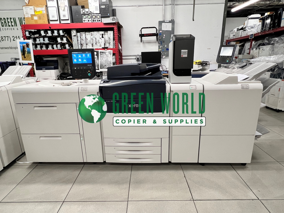 Xerox Versant 280 Color Press w/ 2-Door Hi-Cap, Pro Booklet Maker ...