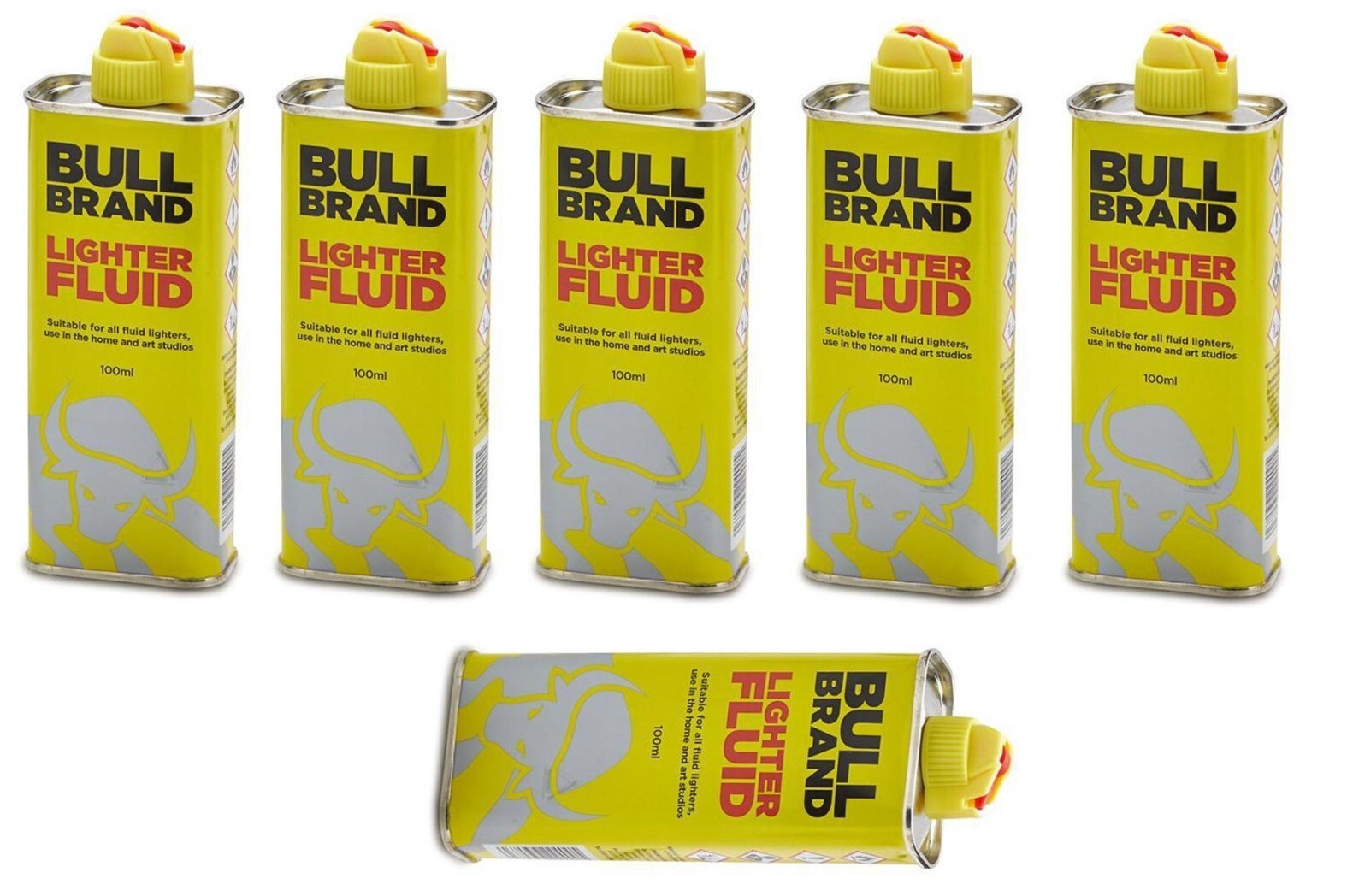 Bullbrand Lighter Fluid Refill 100ml Bull Brand Smoking Petrol 6pc ...