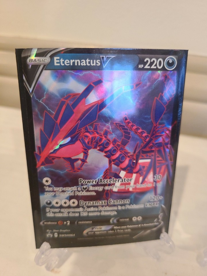 Pokemon Eternatus V normal art and Eternatus VMAX Gold Full Art Shining ...