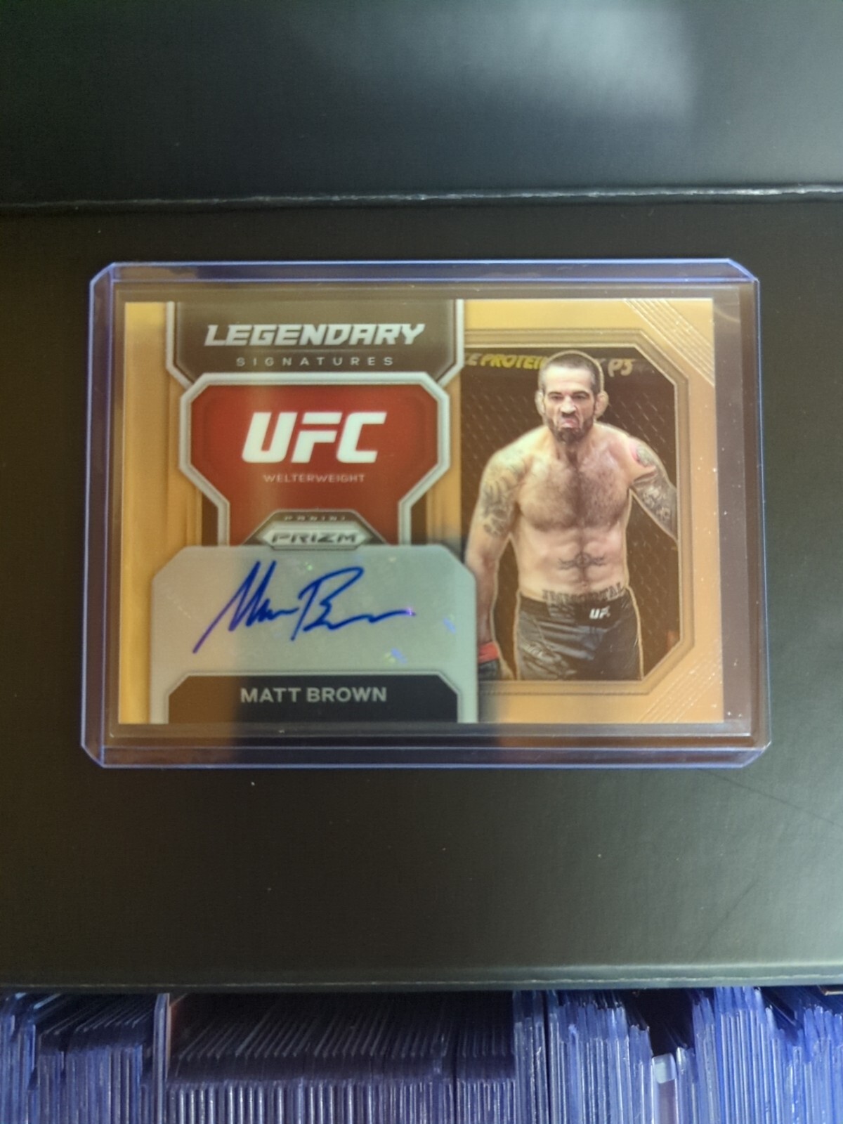 Matt Brown Legendary Signatures Auto - 2023 Panini Prizm UFC #LS-MBR | eBay