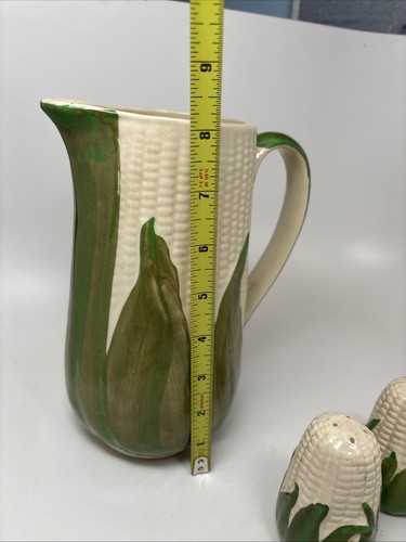 Vintage Pottery Shawnee Corn Pitcher And Salt Pepper Set | eBay