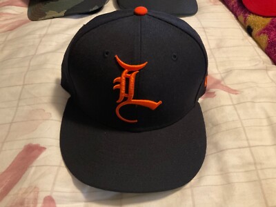 MENS LRG LIFTED RESEARCH GROUP DARK BLUE NEW ERA FITTED HAT | eBay