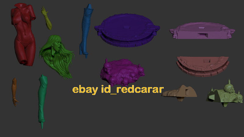 Vampirella 3D Print Figure Model Kit Unpained Unassembled Garage Kits 1 ...