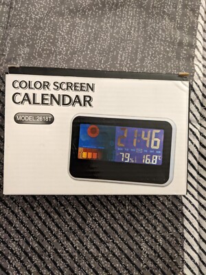 Color Screen Calendar Digital LED Clock Alarm date humidity and ...