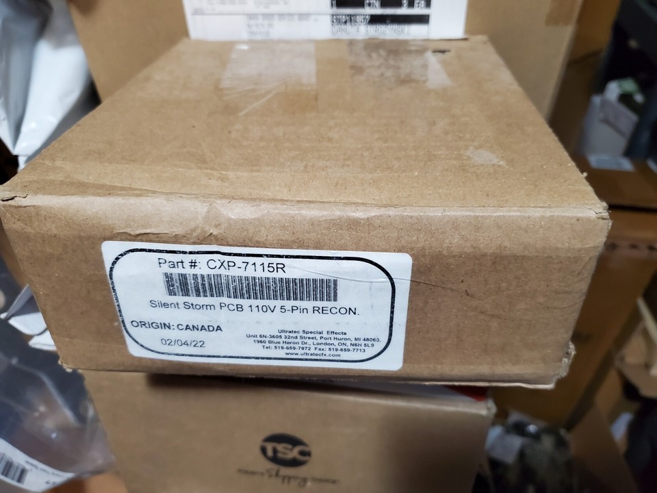 Silent Storm PCB CXP-7115R DMX Snow Machine 110V 5-pin Recon Control ...