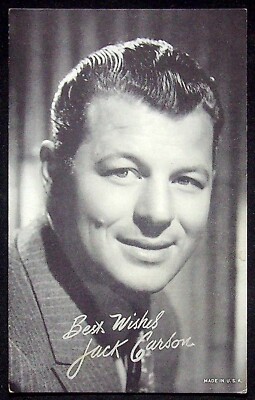 Vintage Jack Carson Black and White Photo - Made in USA EXHIBIT CARD | eBay