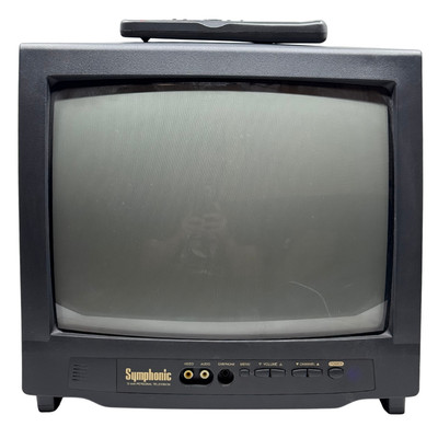 Symphonic CRT TV Model ST413A Retro Gaming Tested Working With Remote ...