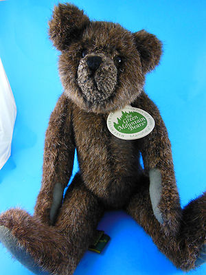 Mary Meyer Teddy Bear Green Mountain Mansfielld jointed handmade Carol ...