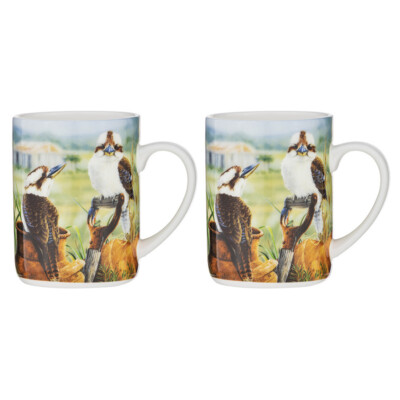 2x Ashdene 420ml A Country Life Countrysiders Tea Cup Drink Mug Fine ...