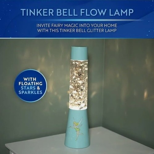 NEW Disney Tinker Bell Glitter Lava Flow Lamp Paladone Night Light ...