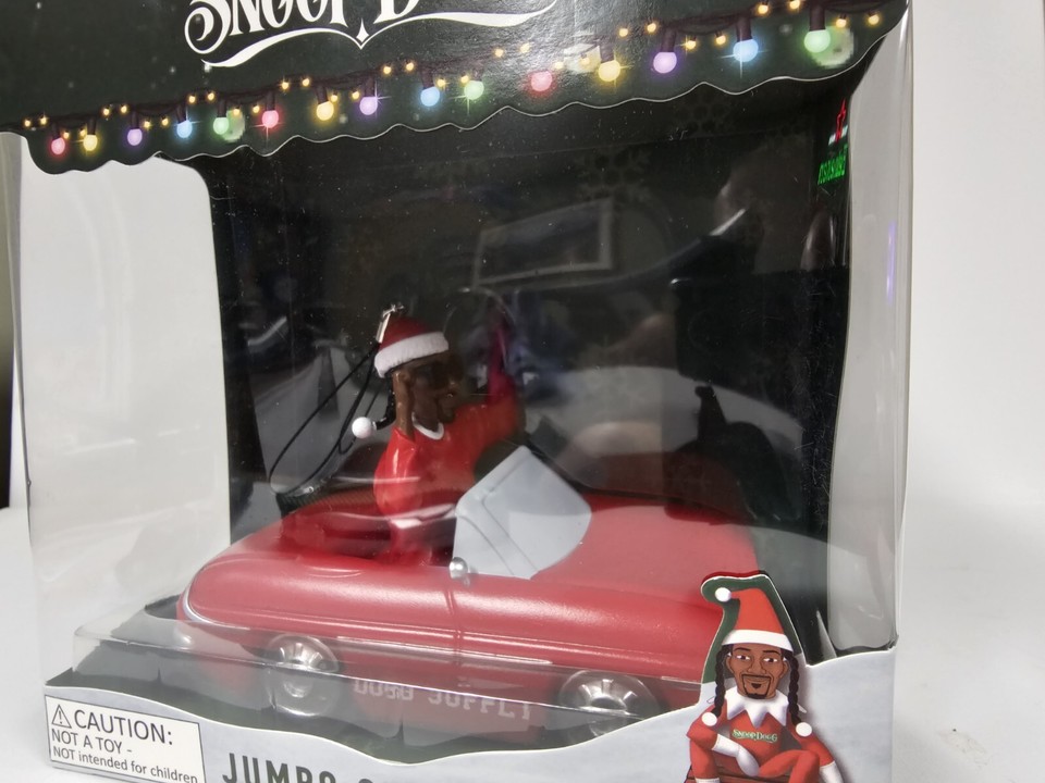 Snoop Dogg On The Stoop JUMBO CHRISTMAS ORNAMENT Red 64 Impala with ...