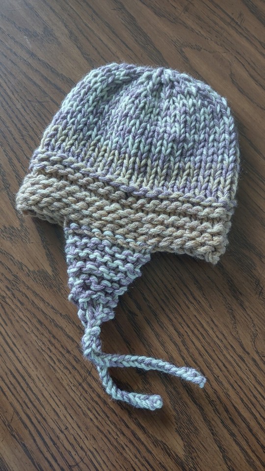 Handmade Knit Hat With Ear Flaps (Woman Small) | eBay