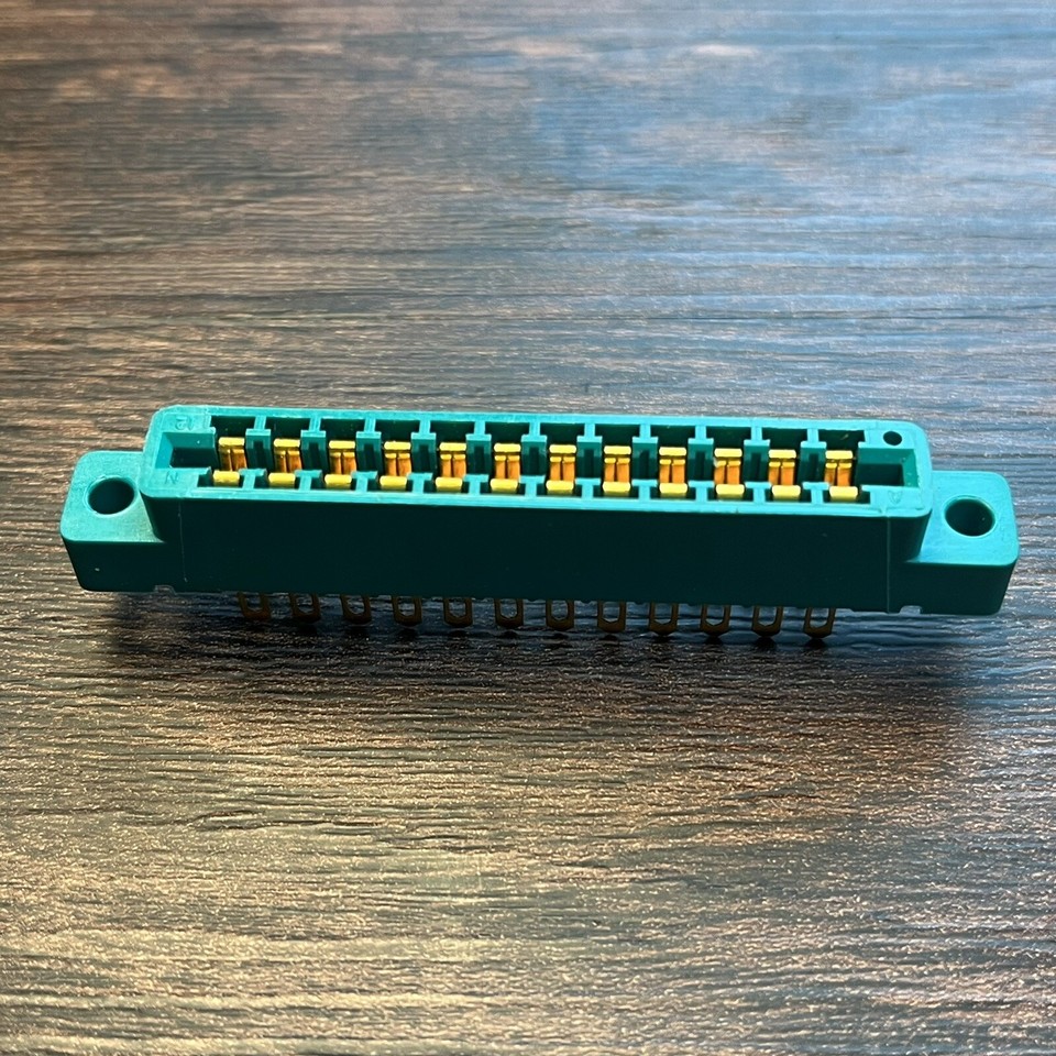 TRW Cinch 24 Pin Edge Connector W/Solder Tabs Gold Plated 251-12-50-177 ...