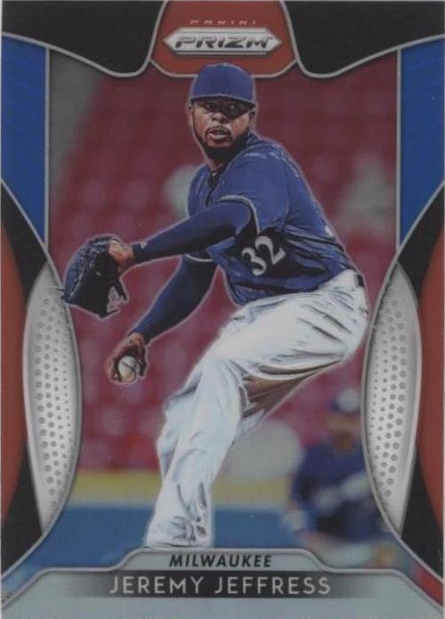 2019 Panini Prizm - Jeremy Jeffress #86 Red White & Blue Prizm for sale ...
