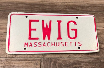 MASSACHUSETTS, Vanity License Plate # EWIG | eBay