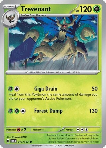 1x Trevenant (#013/167) - Reverse Holofoil NM Eng Pokemon - Twilight ...