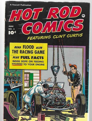 Hot Rod Comics June 1952 Clint Curtis Flood Racing Game Classic Black ...