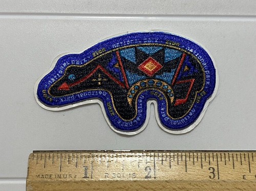 Southwestern Native American Bear Heartline Design Souvenir Embroidered ...