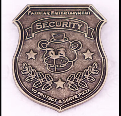 Five Nights at Freddy’s FNAF Badge Funny Kids Toy Police Thriller ...
