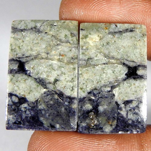 43.35Cts100%Natural Top Tippani jasper Cushion Pair Cabochon Loose ...