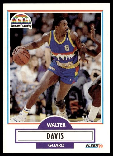 1990-91 Fleer Walter Davis Denver Nuggets #47 | eBay