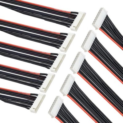 10pcs JST-XH 8S LiPo Balance Wire Lead Extension Cable 30cm 22awg for ...