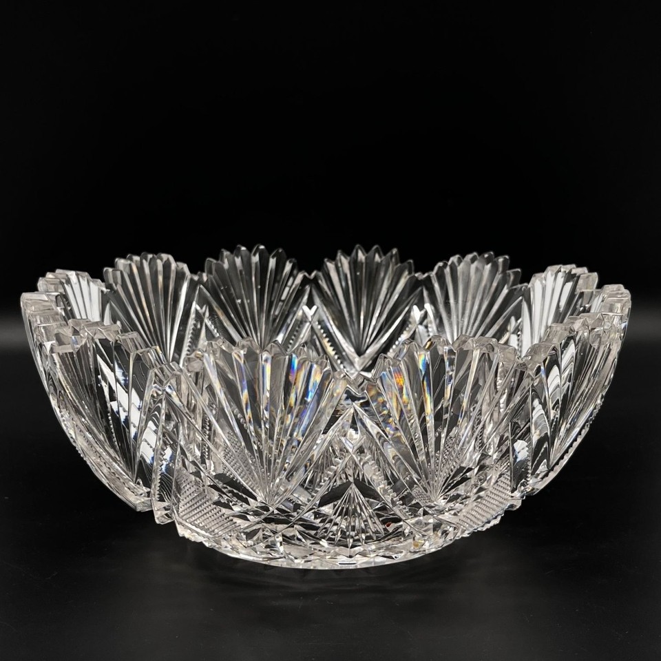 Gorgeous Antique Dorflinger's ABP Cut Crystal 9 1/4" Bowl Parisian ...