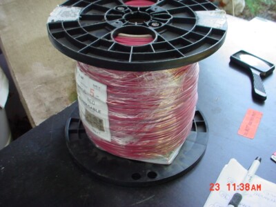 Comtran Plenum Red Fire Alarm Cable 1000ft Spool 2CDR 14AWG Solid BC ...