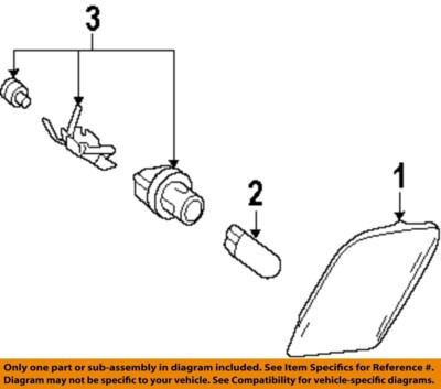 MERCEDES OEM 08-15 C300 Side Marker Lamps-Side Marker Lamp 2048200221 ...