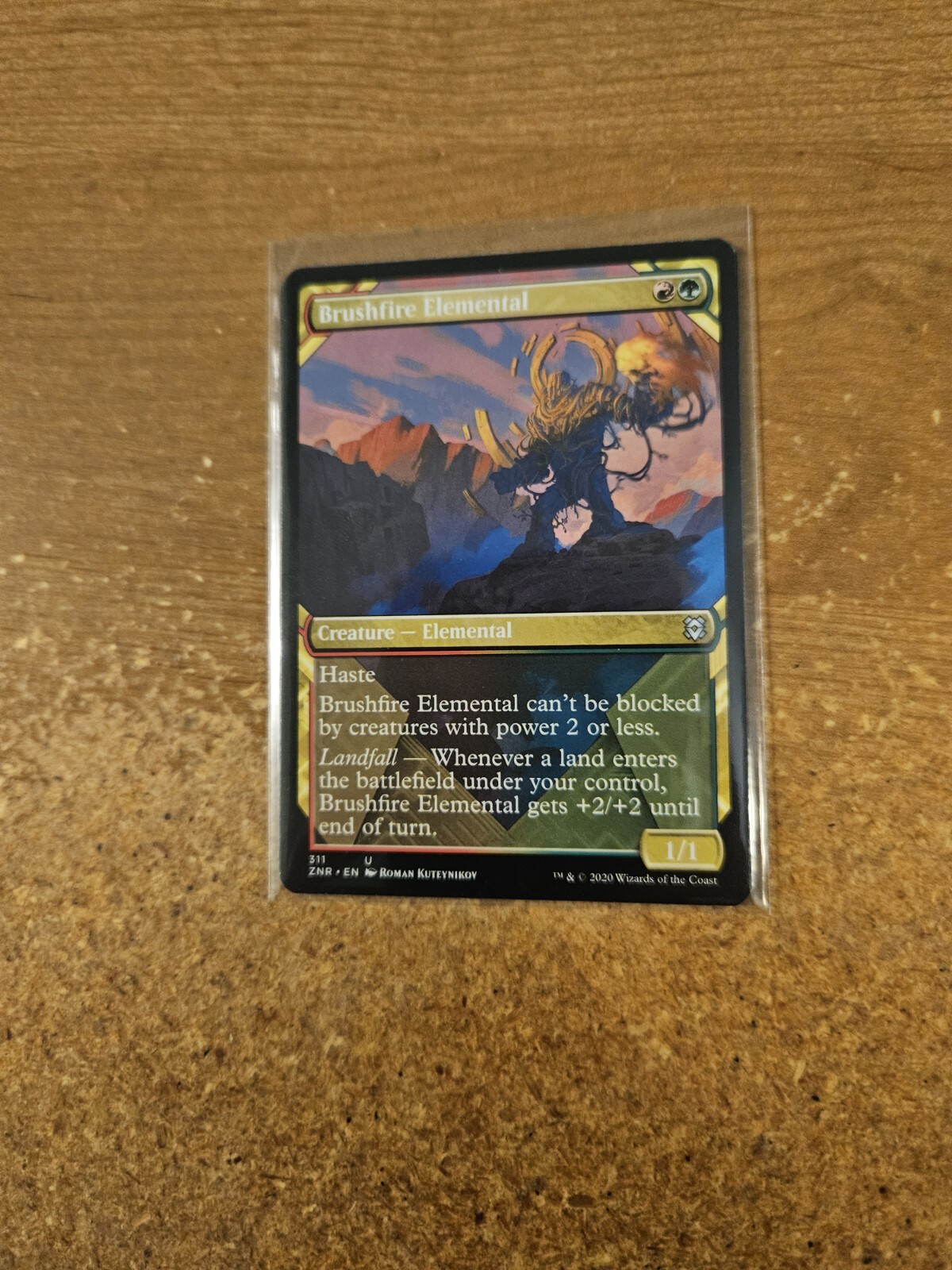 MAGIC THE GATHERING ZENDIKAR RISING BRUSHFIRE ELEMENTAL(SHOWCASE) LIGHTLY PLAYED | eBay