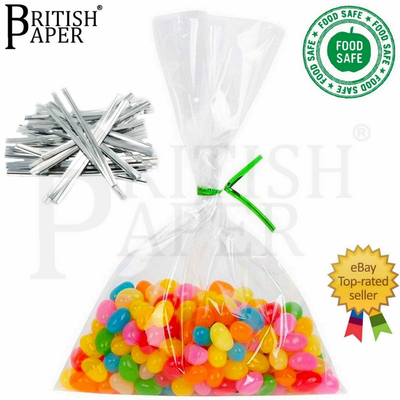 CLEAR CELLOPHANE BAGS FOOD SWEET GIFT CELLO SMALL LARGE CANDY COOKIE ...