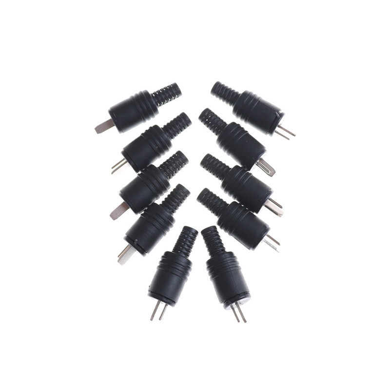10x 2 Pin DIN Male Plug Hifi Loudspeaker Audio Connector For Philips ...