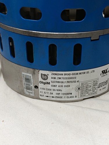 Mars 10869 Azure ECM Condenser Fan Motor 3/4-1 HP 115/230 V for sale ...