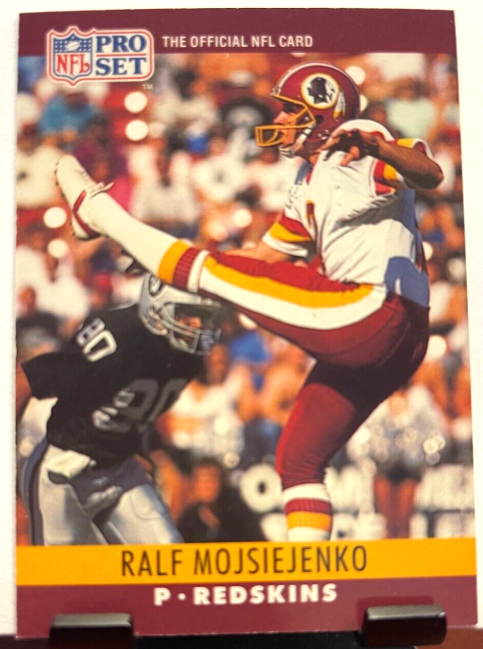 1990 Pro Set Ralf Mojsiejenko #327 Washington Redskins Trading Card | eBay