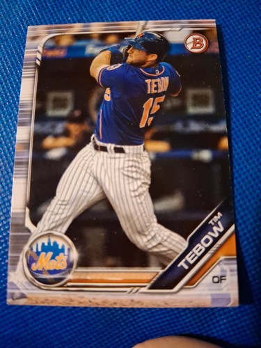 2019 TIM TEBOW BOWMAN DRAFT BASEBALL ROOKIE CARD RC #BD-92 NY METS ...
